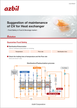 Suggestion of maintenance of Heat exchanger or CV - Food Safety in Food ...